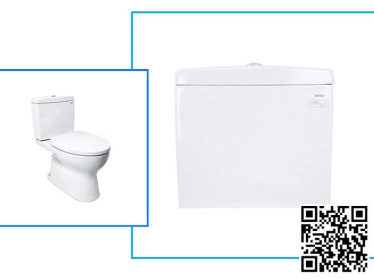 Két Nước Và Nắp Sứ Bồn Cầu TOTO HSW320PV#W